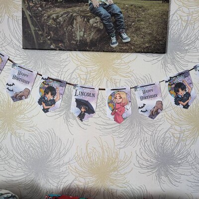 Wednesday Birthday Banner , Wednesday Birthday Bunting , Personalised ...