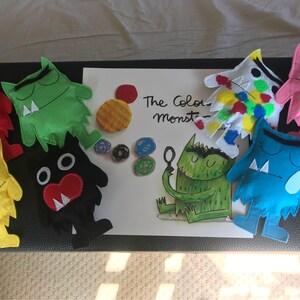 The Colour Monster 7 Monsters set | Etsy México