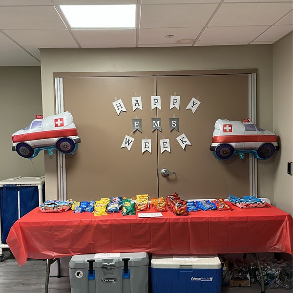 EMS Week Banner Printable / Printable Happy National EMS Week Banner ...