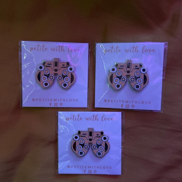 Gold Optometry Enamel Pin - Optometrist Eye Doctor Graduation Birthday ...