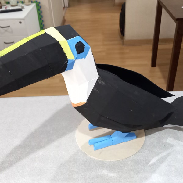 Toucan Papercraft, Paper Toucan, DIY, Paper Animal, Home Decor ...