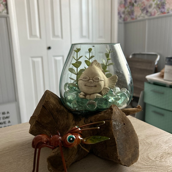 Cute Fish Stone Sculpture, Guppy Fish, Baby Fish Art Figurine, Fish ...
