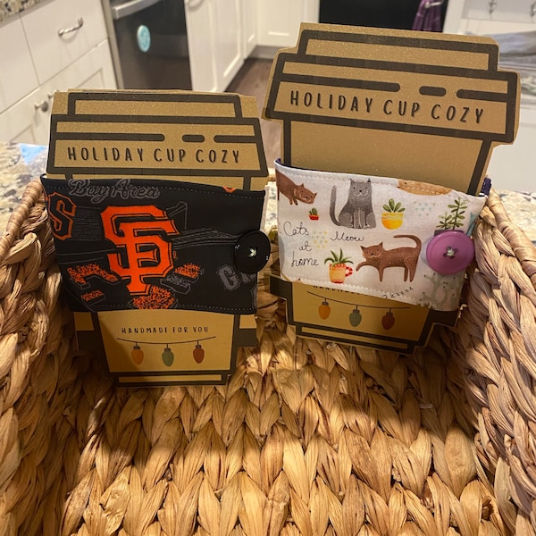 Holiday Coffee Cozy Printable Cup Insert, Cozy Display Card, Cup Sleeve ...