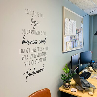 Vinyl Wall Art Decal Teamwork workplace Word Cluster Cloud Business ...