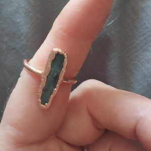 Moonstone Cloud Ring, Cloud Smiling Face Ring, Cloud Stone Ring, Copper ...