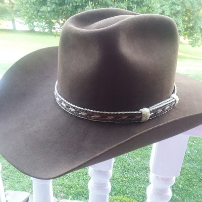 LONGMIRE Hat Band Horsehair Hat Band Cowboy Horsehair Hat - Etsy