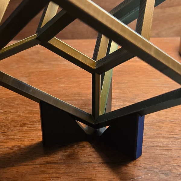 Icosahedron 3D Printed Model 20 Sided Polyhedron 4 Inch - Etsy