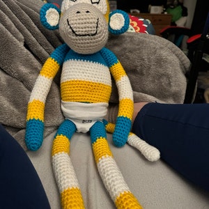 Mr Monkeyjocks Inspired Crochet Pattern PATTERN ONLY Not the Stuffed ...