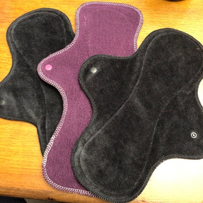 Set of THREE 'fluff Folds' Interlabial Pads assorted Colourways - Etsy