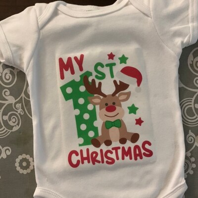 My 1st Christmas Svg, Boy Reindeer Svg, Christmas Svg, Dxf, Eps, Png ...