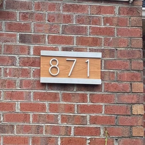 Highland Rust House Numbers Modern House Numbers Sign Steel - Etsy