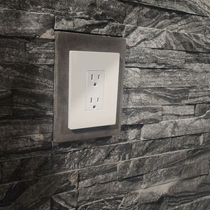 Single Gang Receptacle Outlet Box Textured Manufactured Stone Veneer - Etsy