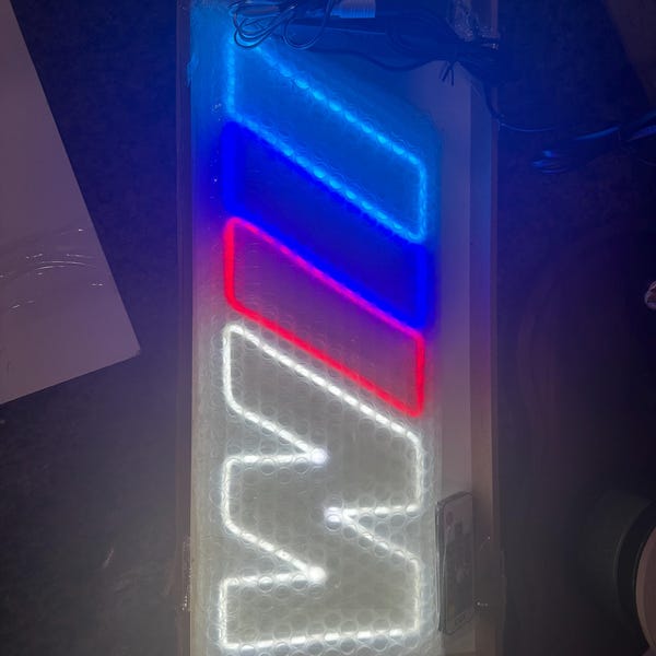 Amg Car Neon Sign / Neon Sign / Logo Neon Sign / Neon Sign Bedroom ...