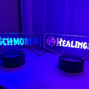Custom Classic MOBA Inspired Dual Base LED With Gamertag for - Etsy