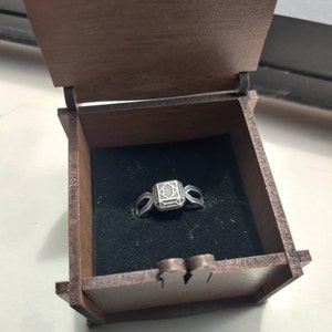 Ring of Spell Storing Sterling Silver, Adjustable, Unisex, Fantasy ...