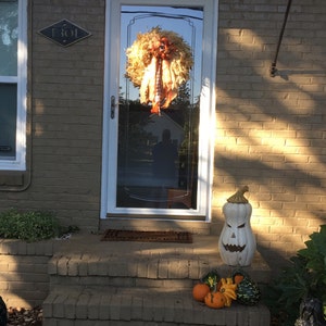 Corn Shuck Wreath Fall Corn Shuck Wreath Farmhouse Wreath Fall Wreath ...