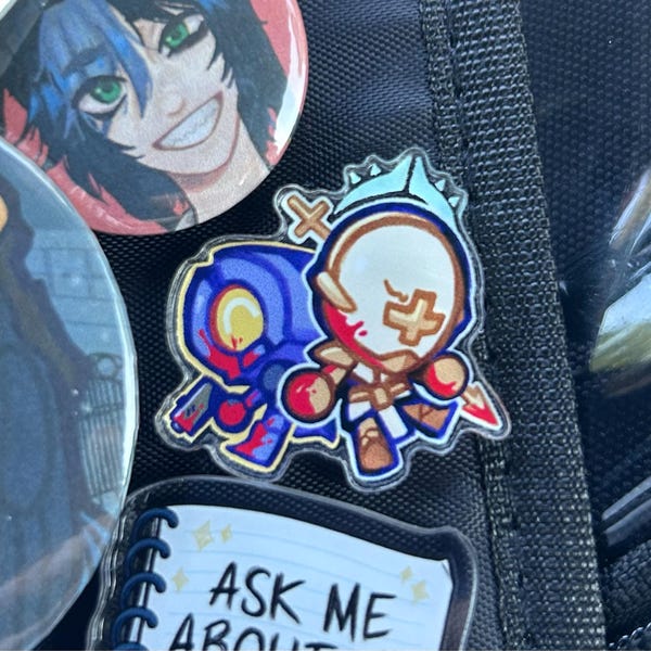 ULTRAKILL V1 and Gabriel Acrylic Pin, Ultrakill Charm, Backpack Decor ...
