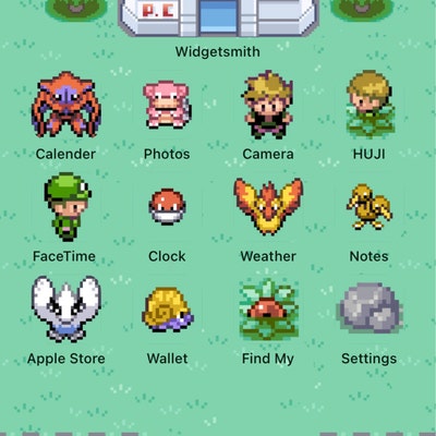 Ios 167 Icons Pokemon Fire Red Leaf Green iPhone IOS14 App Icons Pack ...
