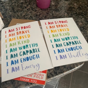 Personalized yo Soy Poster for Kids Yo Soy Fuerte - Etsy