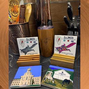 Ceramic Coaster, St. Louis Baseball, Busch Stadium, St. Louis, Ceramic ...