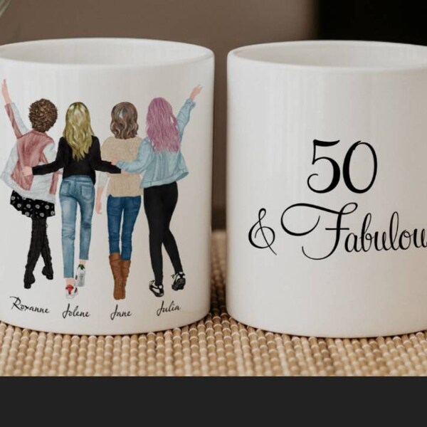 Custom Printable Four Best Friends, Personalized Four Soul Sisters ...