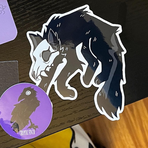 Crow Logo Sticker - Etsy