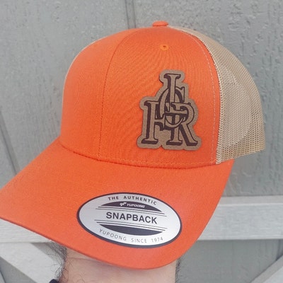 Custom Logo Leather Patch Hat Leatherette Trucker Baseball Cap Baseball ...