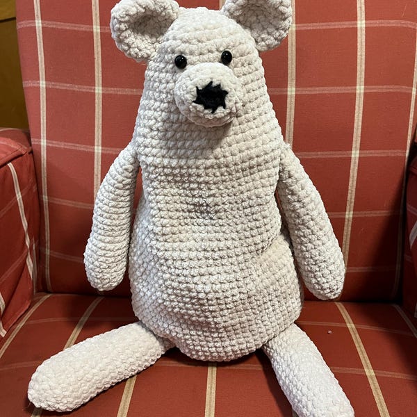 Crochet Pattern, Chunky Benji the Bear, Step by Step US Terms DIY ...