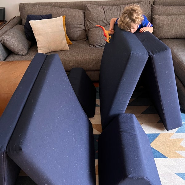 Play Couch Builds Poster, Activity Play Mattress Set Builds Foam Couch ...