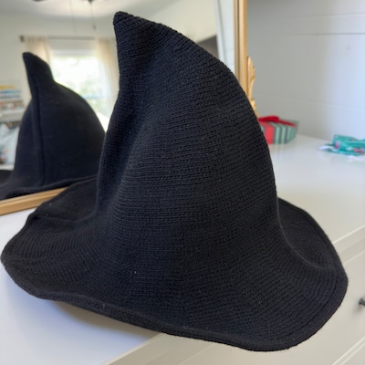 Halloween Witch Hat, Witchy Hipster Hat, Wicked Witch Hat, Crochet ...