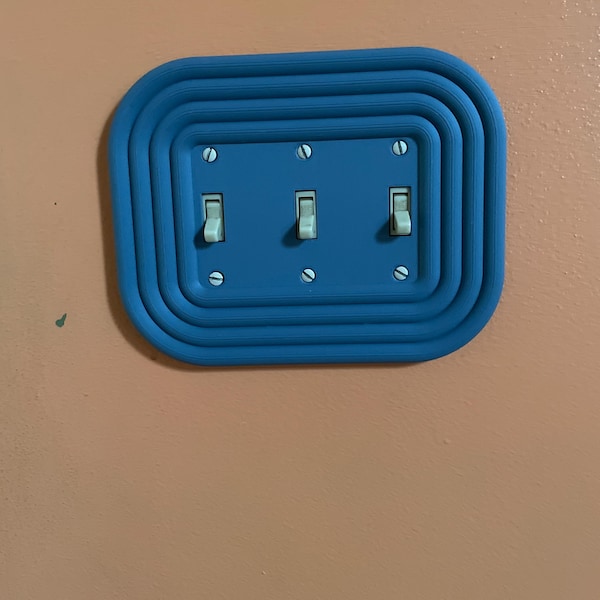 Minimalist 3D Printed Combination Decorator Style and Toggle Style ...
