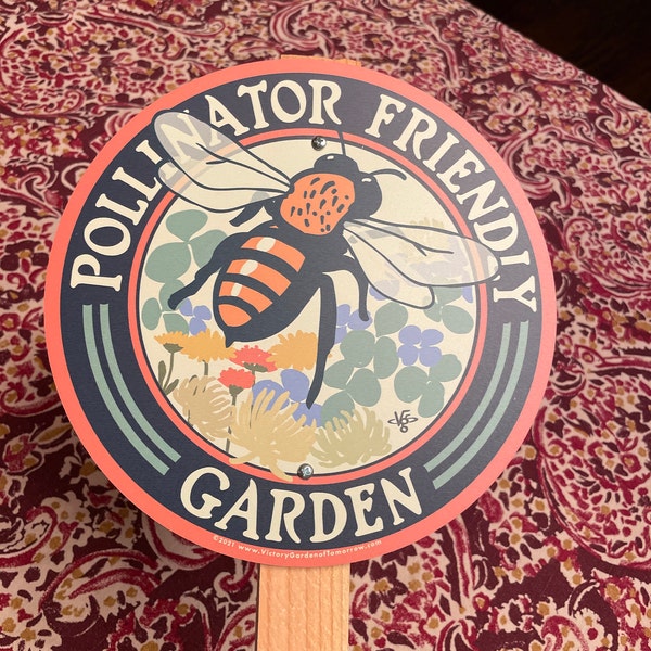Bee Pollinator Friendly - Garden Sign - Etsy