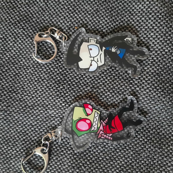 Invader Zim Dib Acrylic Charm - Etsy