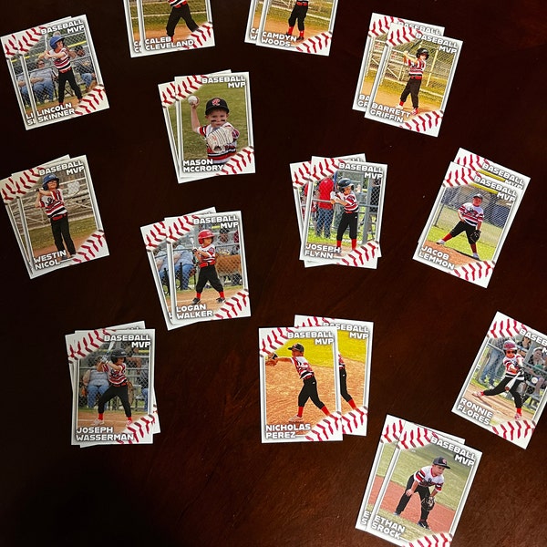 Baseball Trading Card • Custom Printed Trading Card • Personalized ...