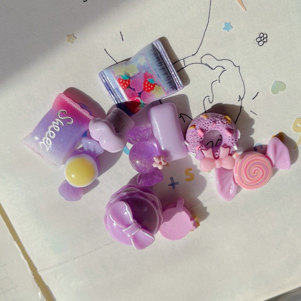 Random Kawaii Flatback Resin Cabochon - Flat Back Cute Charms for ...