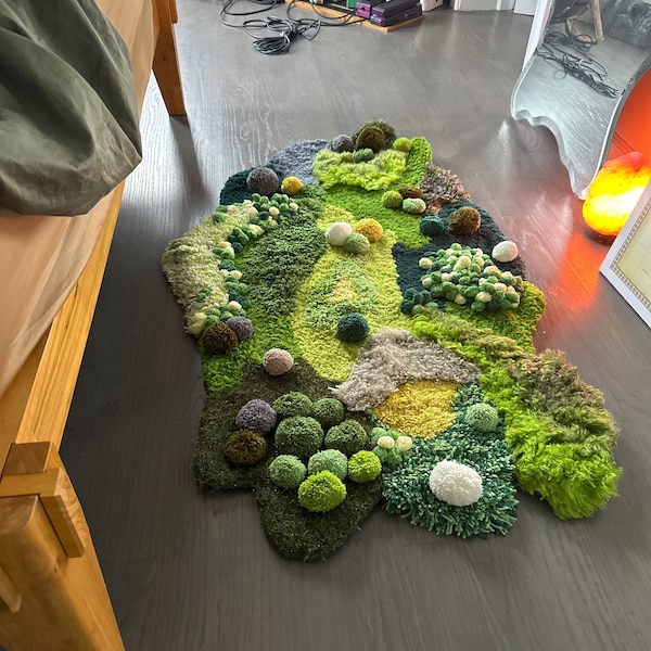 Moss Rugs .handmade Turfted Wool Rugs Carpets for Living Room/reading ...