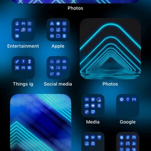 500 Purple Neon Ios App Icon Pack Magenta Neon Aesthetic for iPhone ...