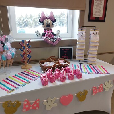 Minnie Mouse Pink Cupcake Topper, Minnie Mouse Pink Printable Cupcake ...