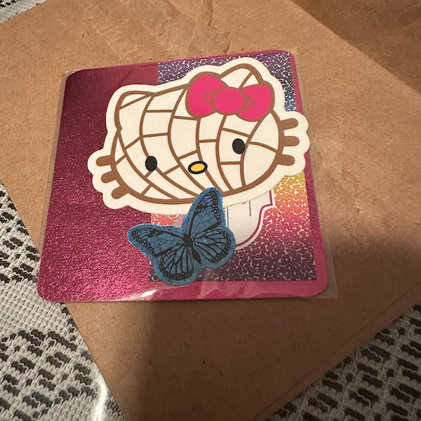 Kitty Concha Sticker | Mexican American Concha |conchita |pan Dulce ...