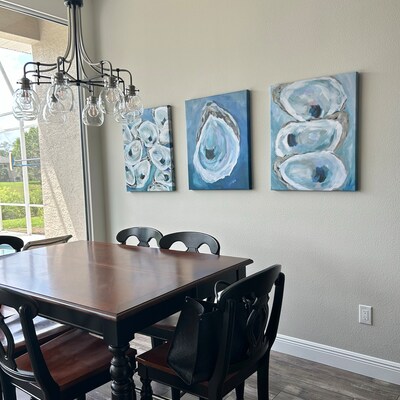 Alabaster Oyster Print of Original Acrylic Painting by Kim - Etsy