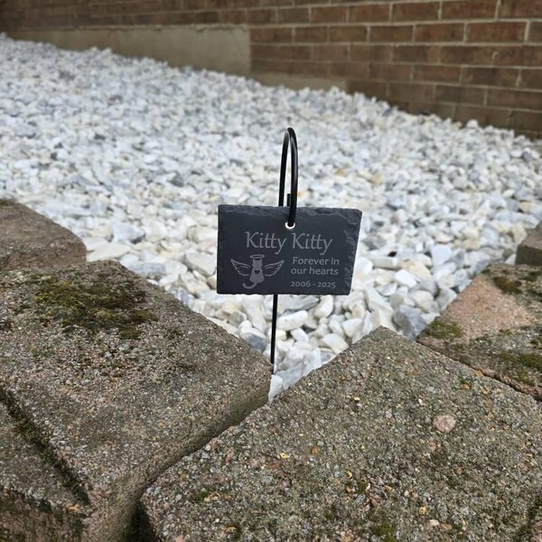 Pet Chicken Hen Memorial Garden Sign With Hanging Stake - Honor Your ...