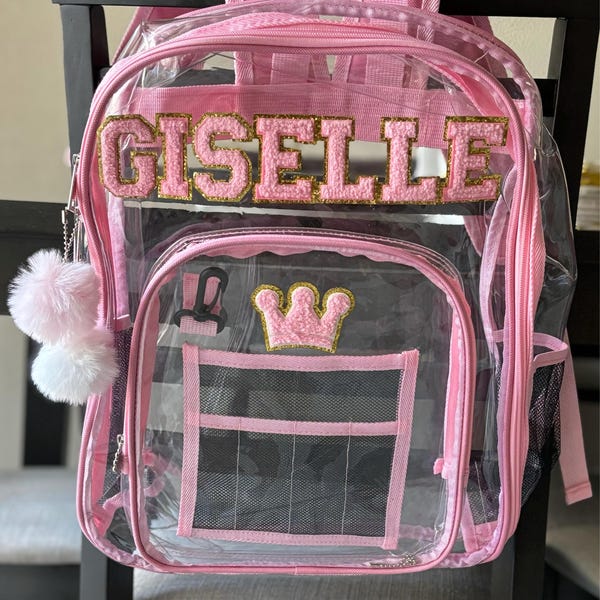 Clear Custom Backpack With Patches: Add a Personal Touch to This ...