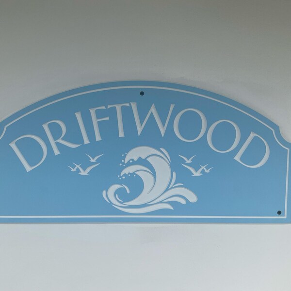 Personalized Custom PVC Sign for Your Beach Home Coastal Retreat ...