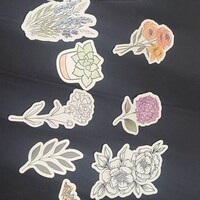 Pink Peony Design Sticker, 3x3 In. - Etsy