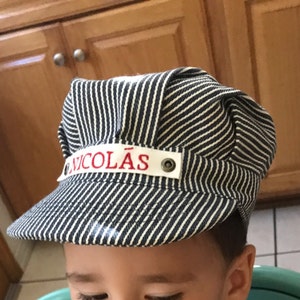 Toddler Boy Gift Train Conductor Hat Toddler Train Hat - Etsy