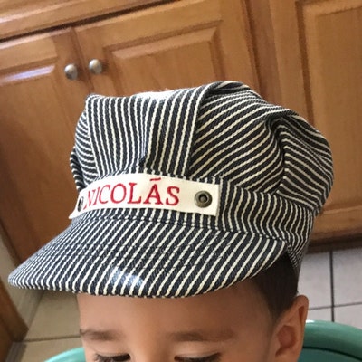 Toddler Boy Gift Train Conductor Hat Toddler Train Hat - Etsy