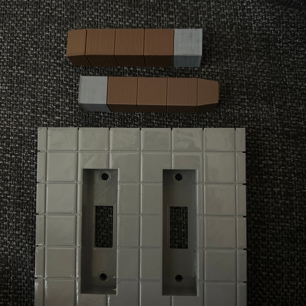 Minecraft-inspired Double Lever Light Switch Plate - Etsy