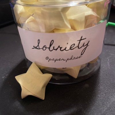 Wellness Jar A Jar of Paper Stars Filled With Motivational Quotes of ...