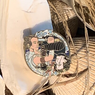 TROS Reylo Pin Rey Ben Solo Hard Enamel Pin - Etsy