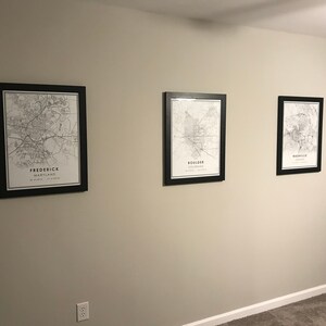 Frederick Map Print Poster Canvas Maryland Map Print Poster Canvas ...